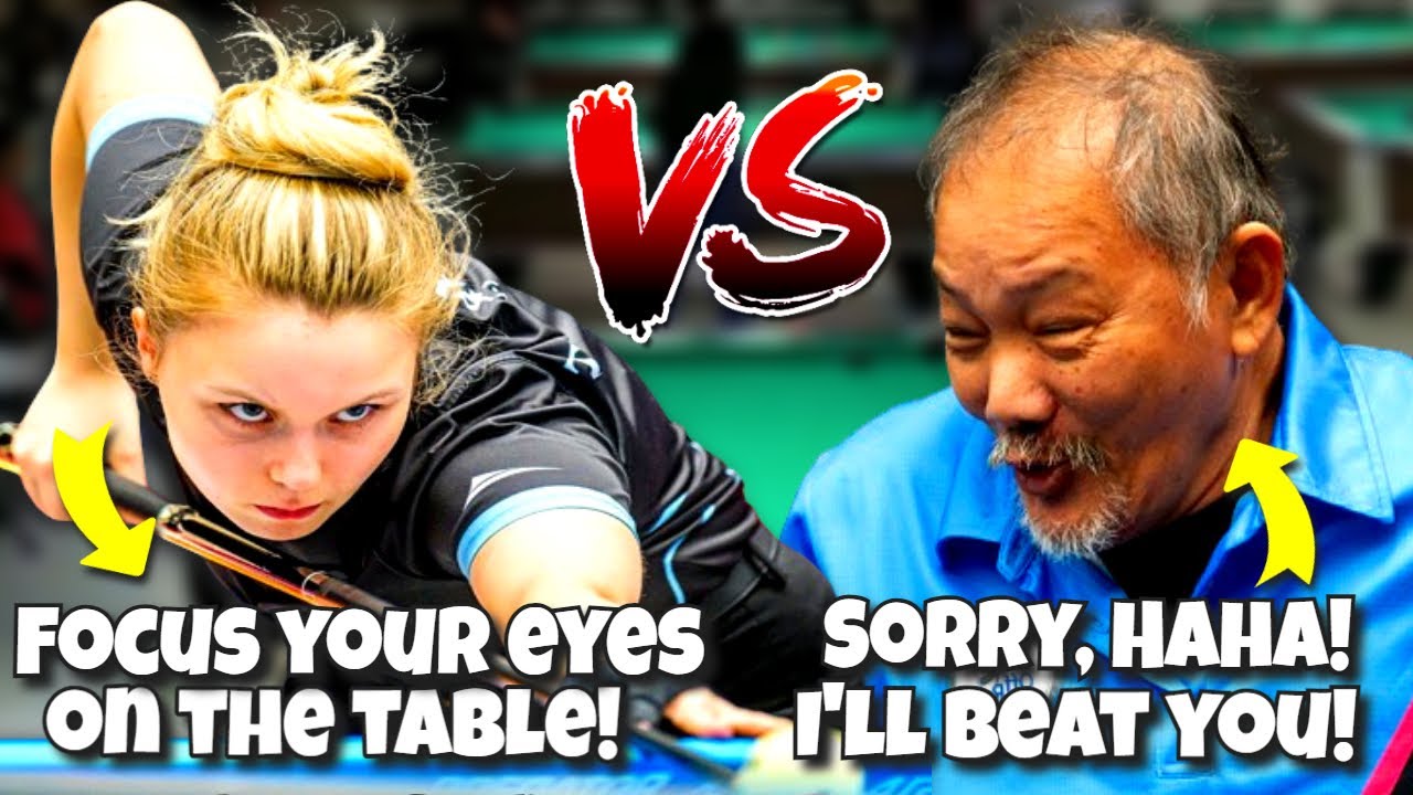 Hill-to-Hill match between Pool Genius vs Kristina Tkach the Billiards ...