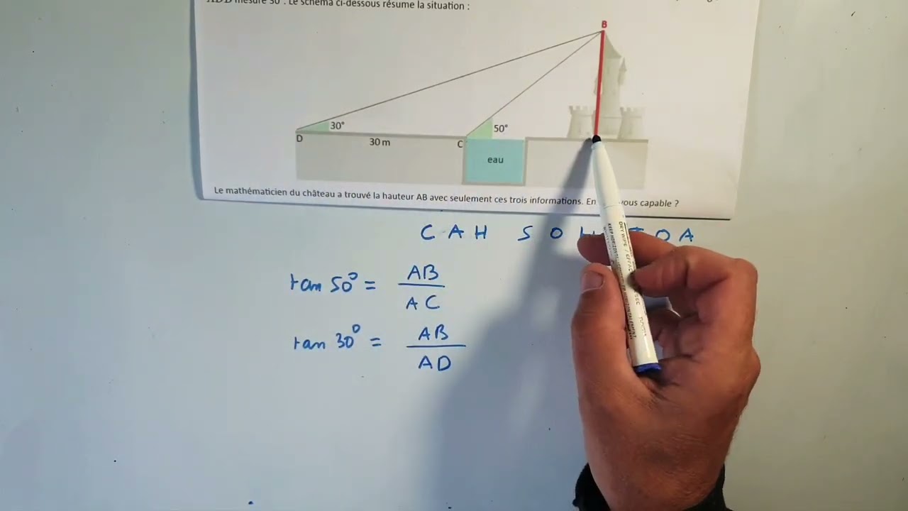 MATHS VIDEO : Hauteur d'un château grâce à la trigonométrie ( très ...