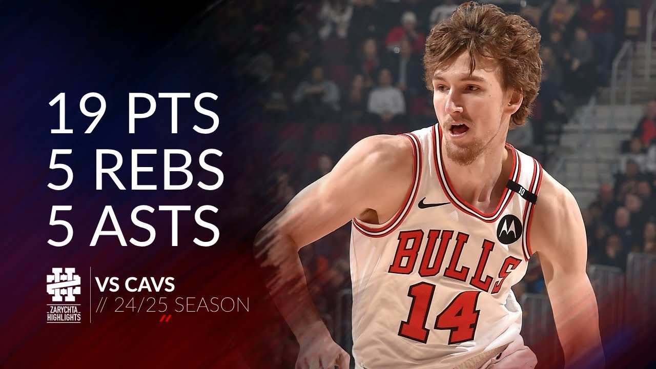 Matas Buzelis 19 pts 5 rebs 5 asts vs Cavs 24/25 season - YouTube