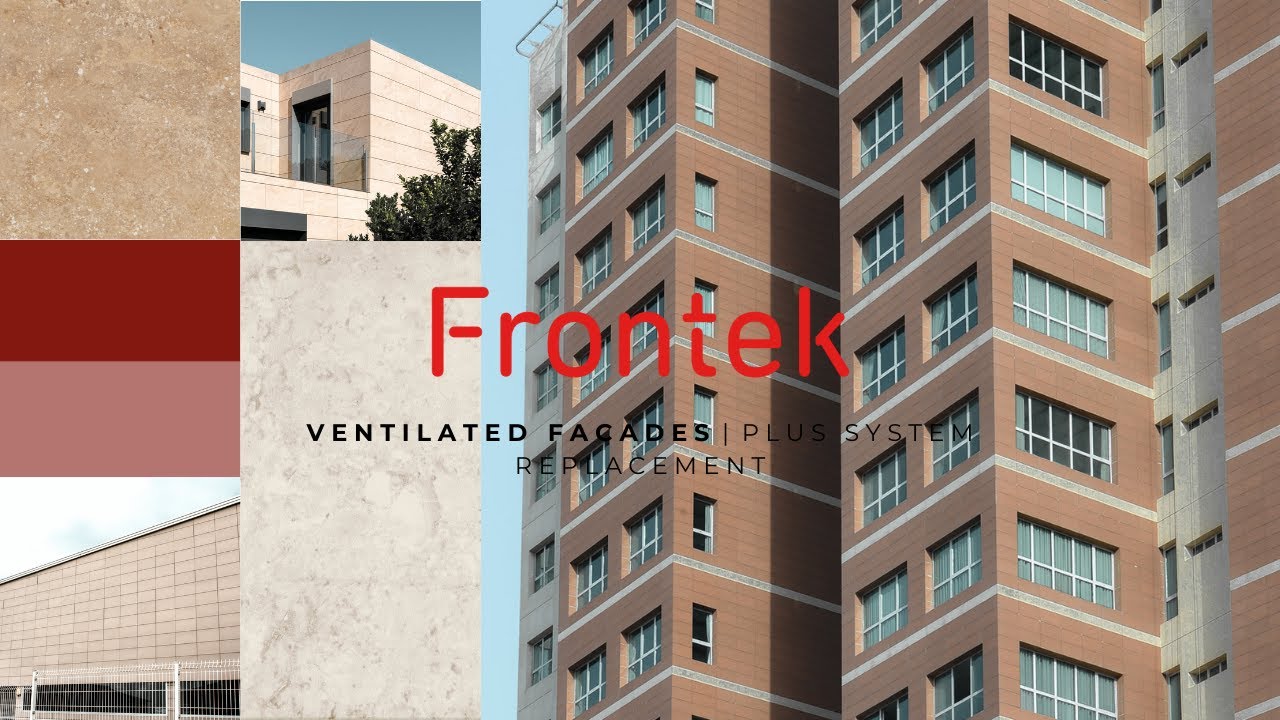 Frontek Plus System | Replacement of ventilated façade at height - YouTube