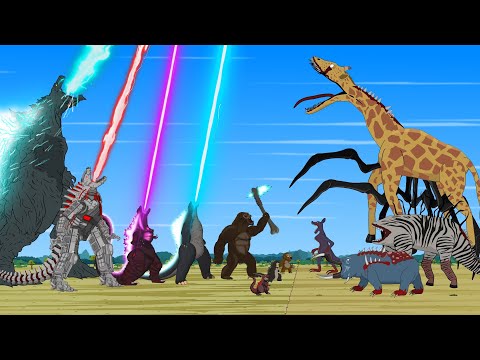 Team Godzilla & Kong vs Unnatural Habitat Monsters: When Boundaries Collapse | Dark Animation