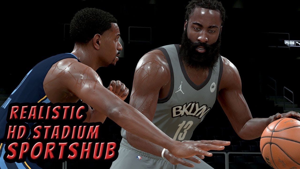 Brooklyn Nets Realistic HD Stadium by SportsHub | NBA 2K21 - YouTube