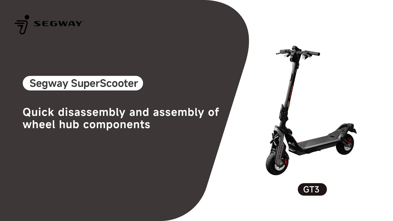 GT3 | Quick disassembly wheel hub assembly | Segway Ninebot - YouTube