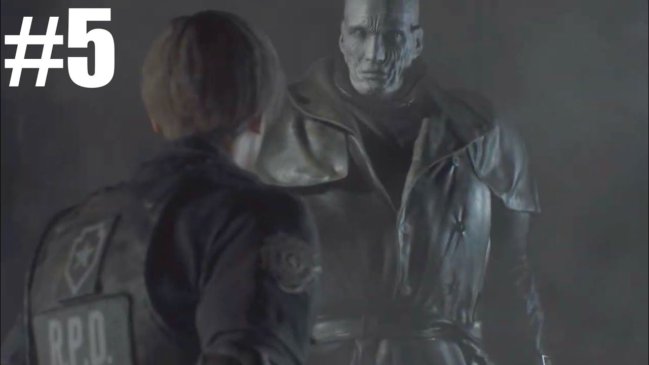 RESIDENT EVIL 2 REMAKE Walkthrough Gameplay Leon Kennedy Part 5: Mr. X ...