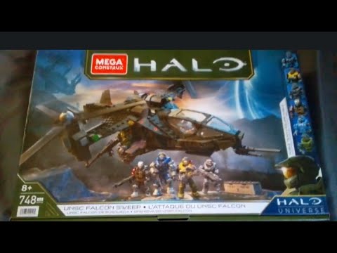 mega construx halo unsc falcon sweep review - YouTube