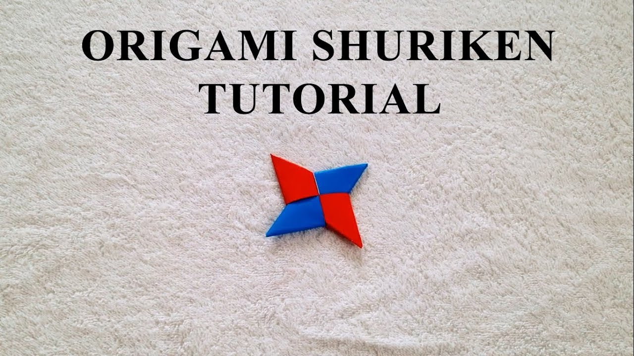 How To Make Shuriken With Paper - Origami