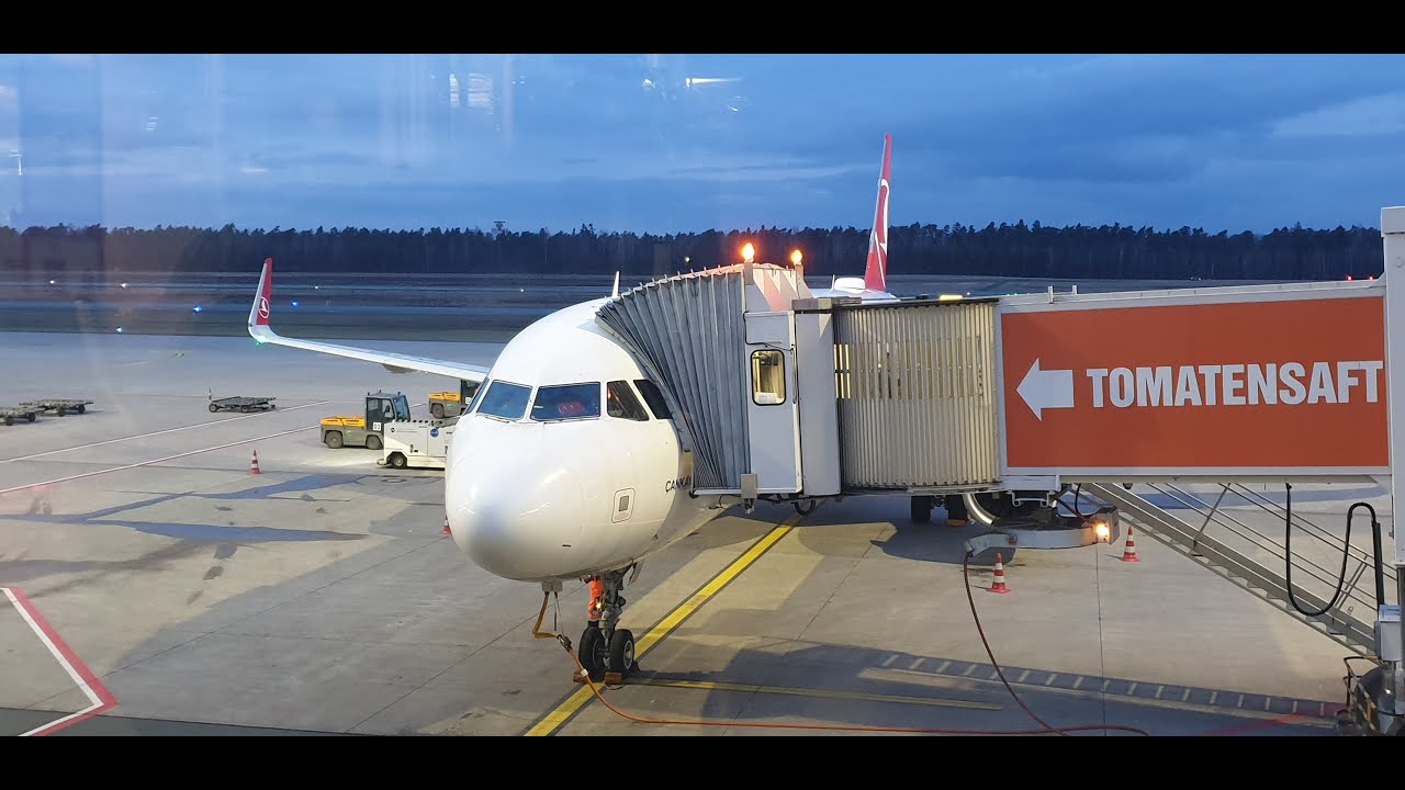 Taxi & Takeoff RWY 28 flight Turkish Airlines TK1506 NUE-IST 12.02.2024 ...