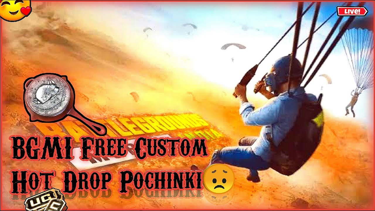 BGMI Unlimited Free Custom🔥 Hot Drop Landing Location Pochinki🙏😍 & Winner Prize Redeem Codes🥳 ...