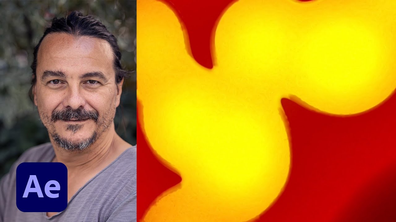 After Effects : formes organiques metaballs avec flou & alpha - YouTube