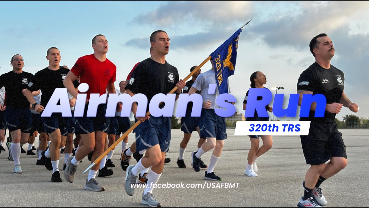 320th Training Squadron Airman's Run -- March 8, 2023 - YouTube