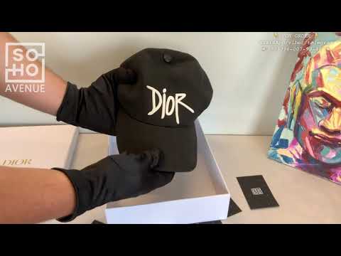 Dior and Shawn baseball cap in black color