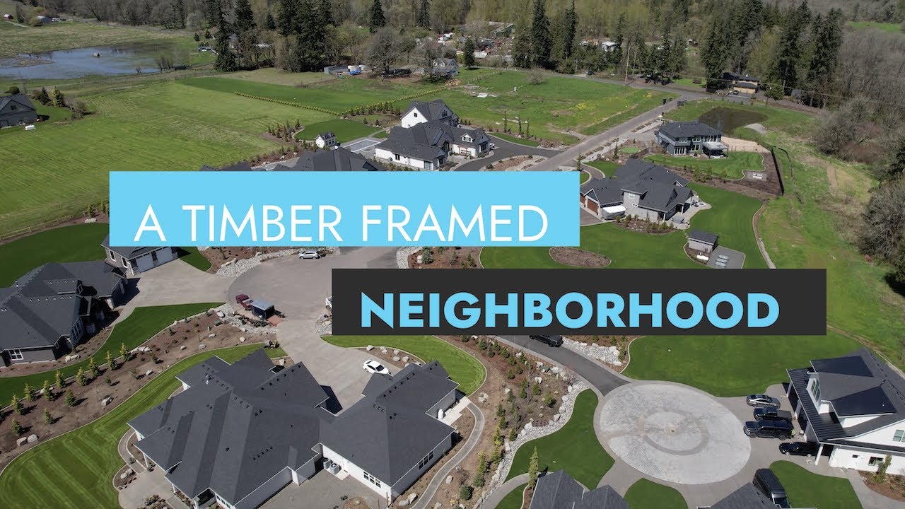 A Beautiful Timber Neighborhood | Drone View - YouTube