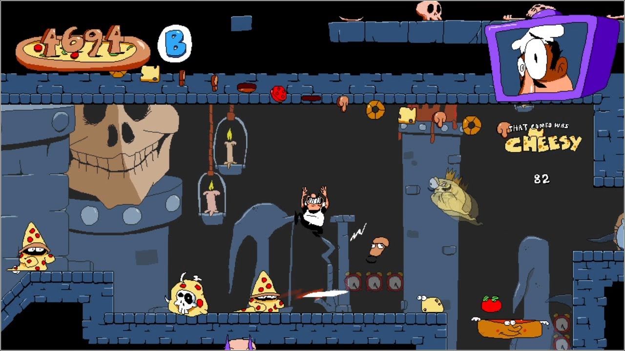 Pizza Tower: Part 22: Pizzascare (All Toppins, Secrets & Treasure ...