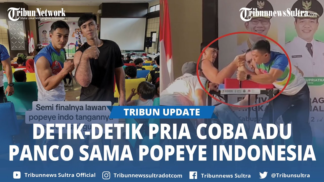 Viral Detik-Detik Pria Adu Panco Dengan Sosok "Popeye" Indonesia ...
