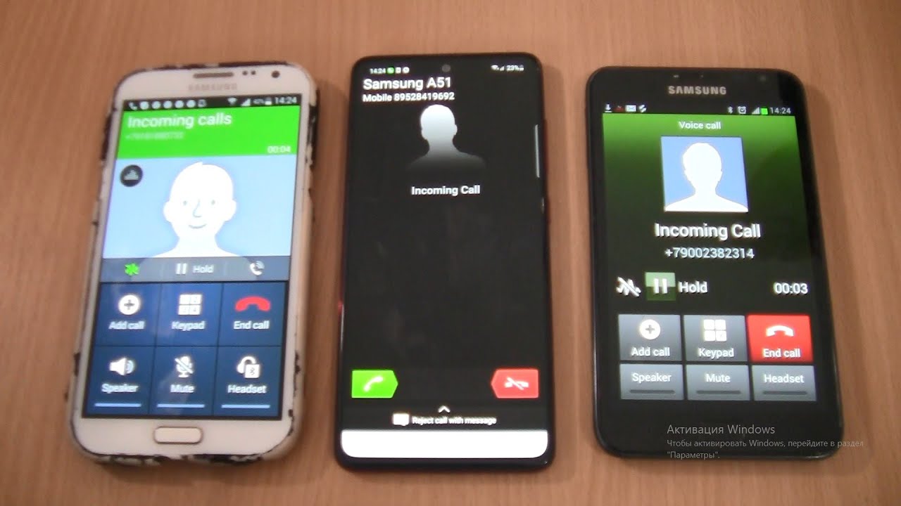 Over the Horizon Incoming call&Outgoing call at the Same Samsung Galaxy ...