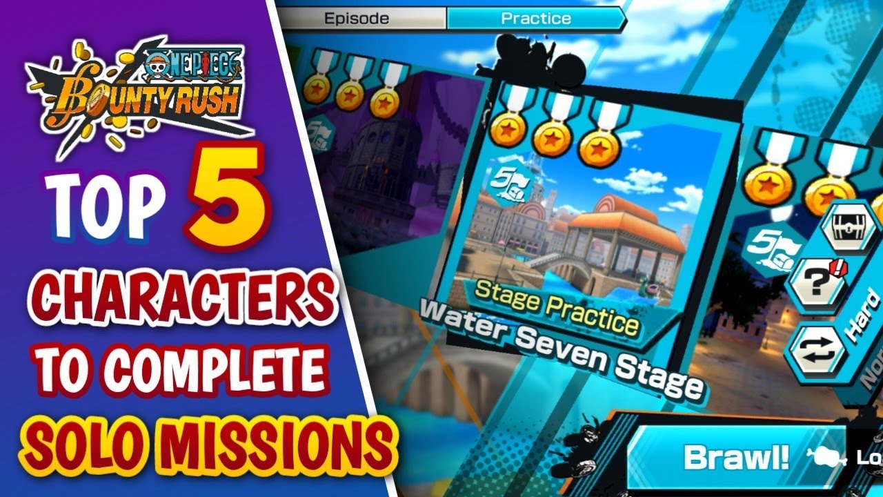 Top 5 Characters to Complete Solo missions quickly in OPBR - YouTube