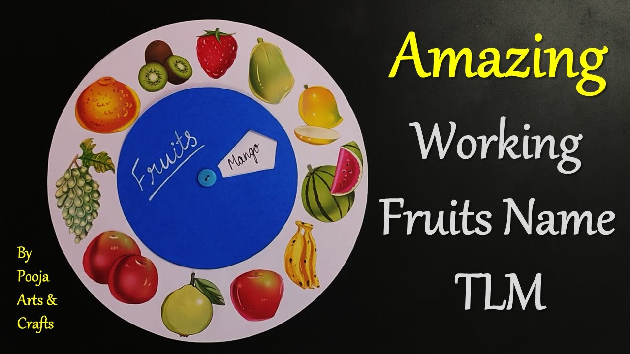 Name Of Fruits TLM | Primary School TLM Ideas| Easy TLM ideas| Amazing ...