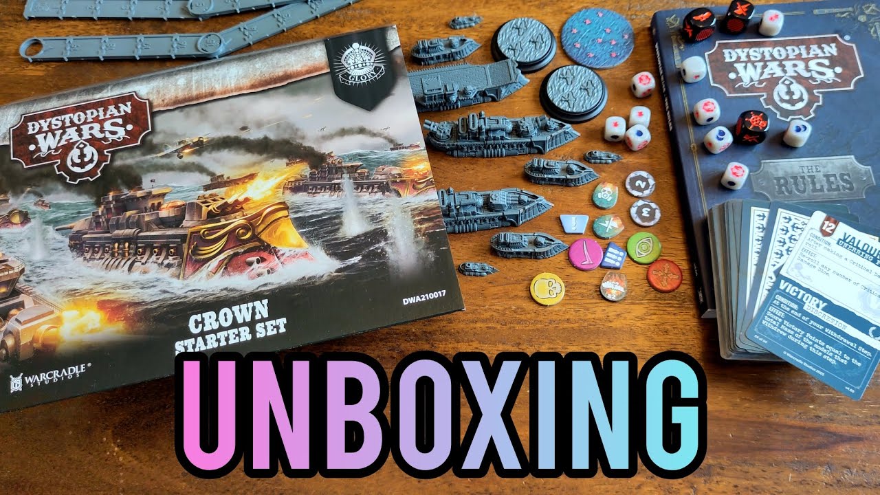 Crown Starter Set pour Dystopian Wars - Unboxing et montage - YouTube
