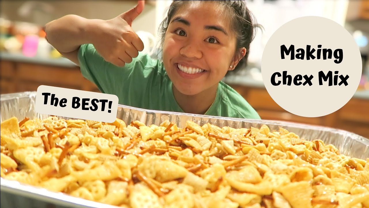 Make Chex Mix With Me! | The BEST Chex Mix Recipe - YouTube