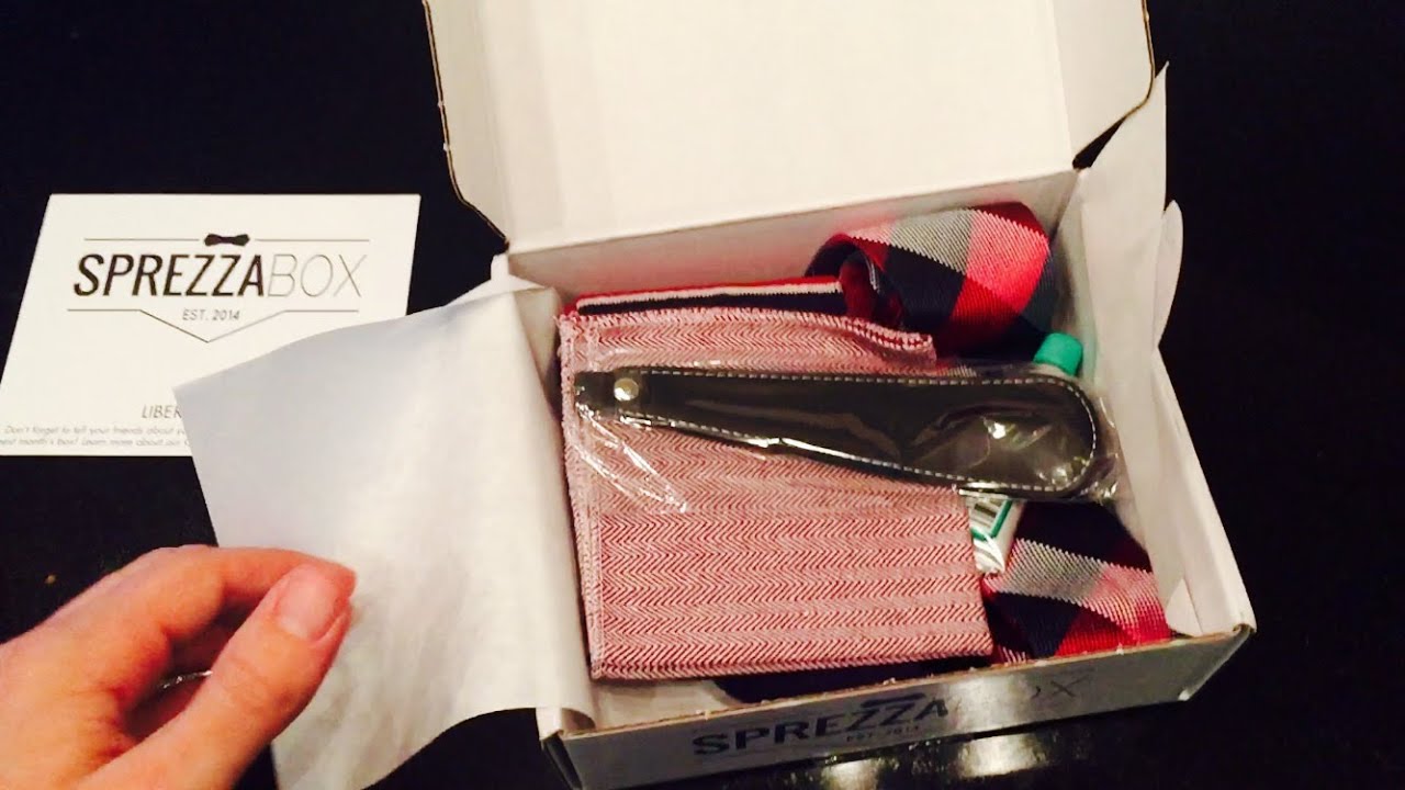 SprezzaBox - June 2015 "Liberty Box" Review - YouTube