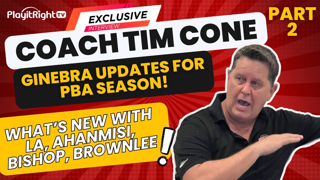 Coach Tim Cone Part 2: Ginebra Updates for PBA Season! - YouTube