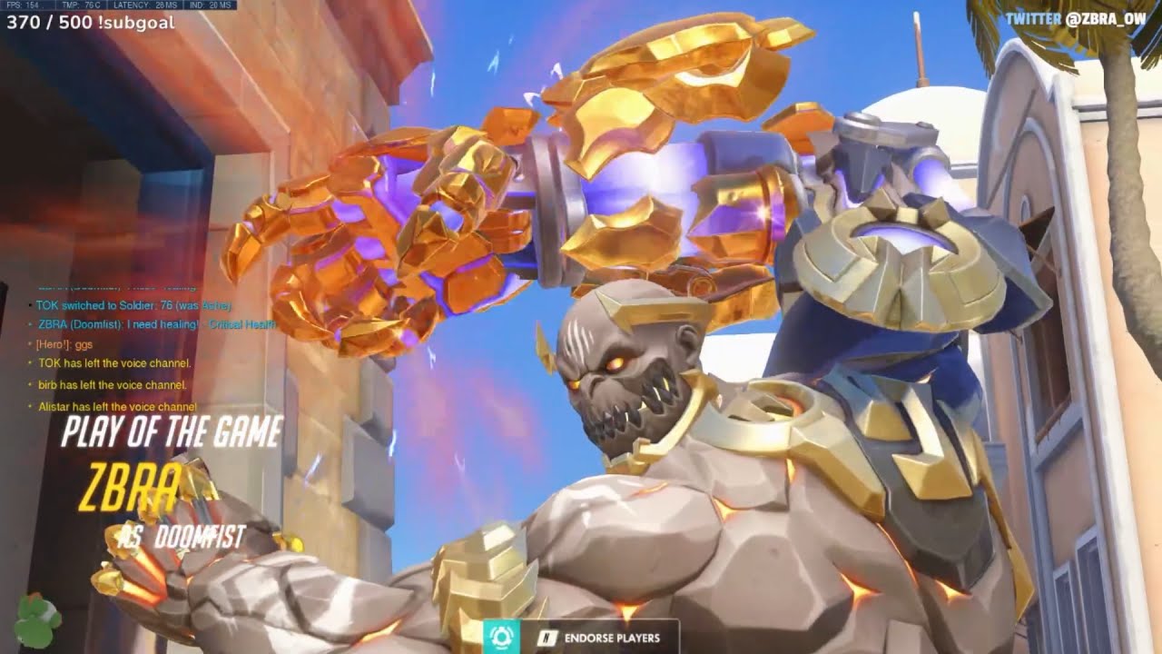 Overwatch Doomfist God ZBRA Tough Times For Doomfist Mains Vol. 24 ...