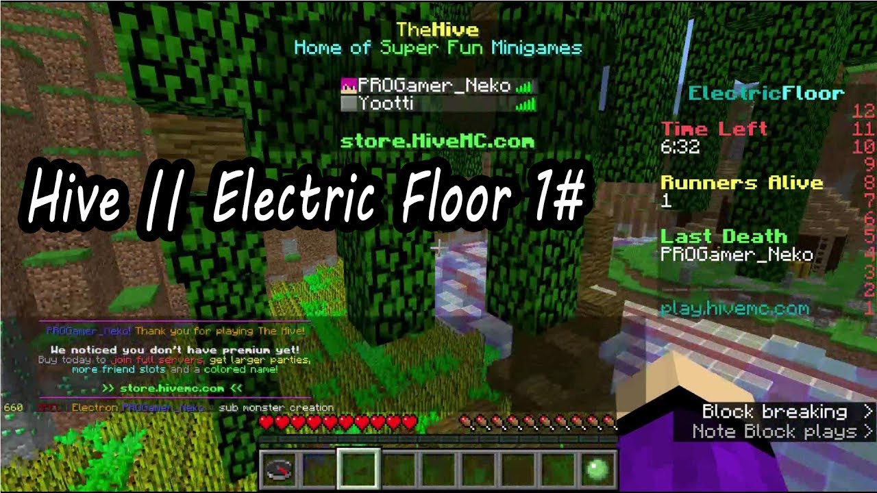 Minecraft || Hive || Electric Floor #1 - YouTube