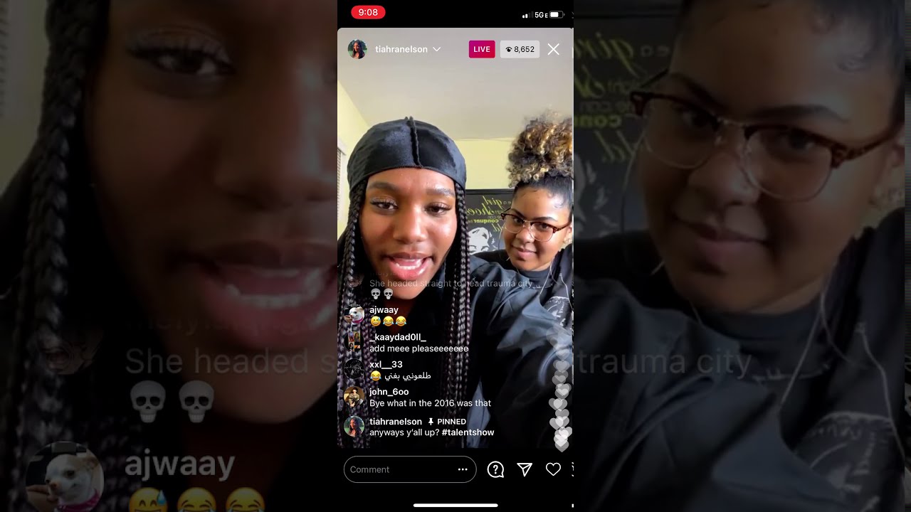 Tiktok's Tiahra Nelson's IG Live Talent Show 1/16/2021 - YouTube