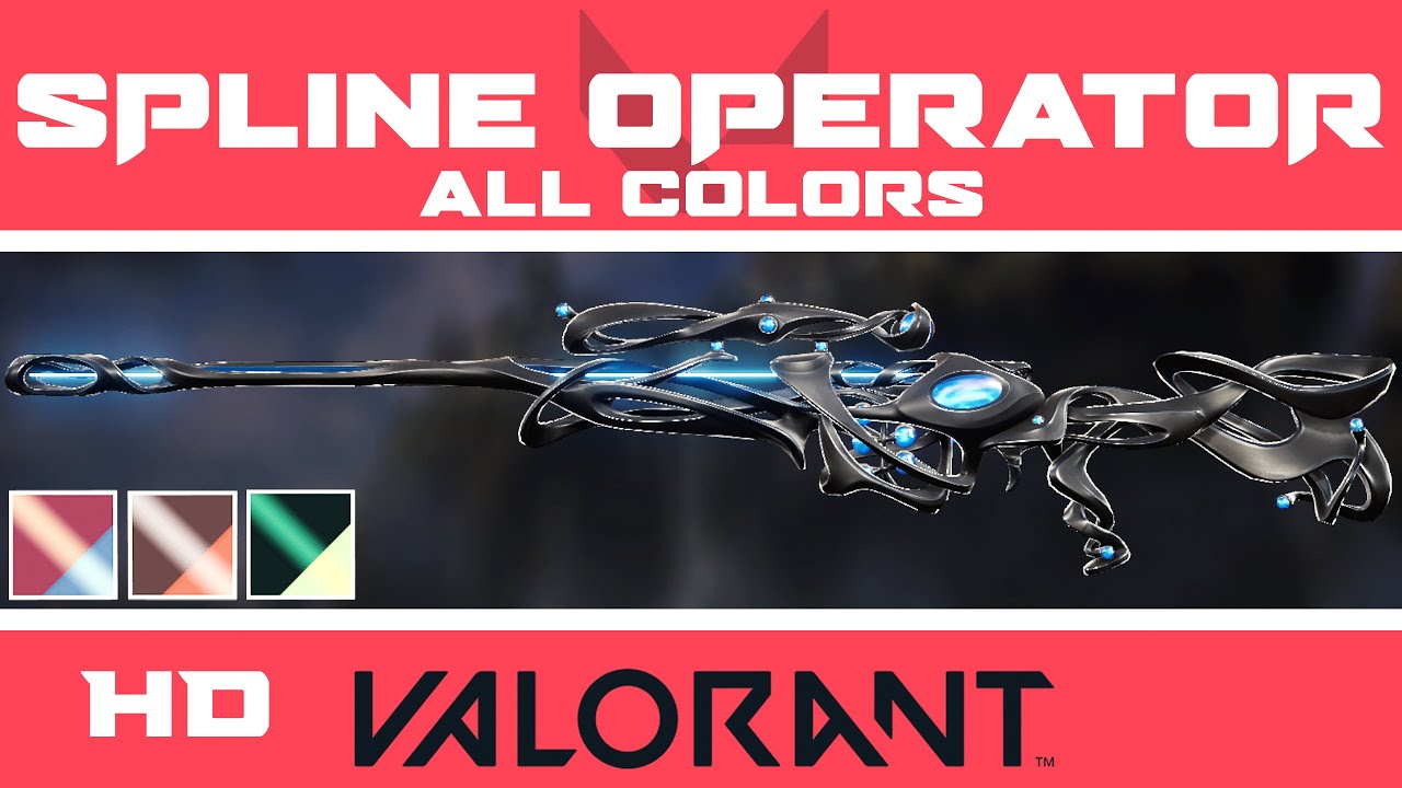 Spline Operator VALORANT Skin | ALL COLORS IN-GAME | Skins HD Showcase ...