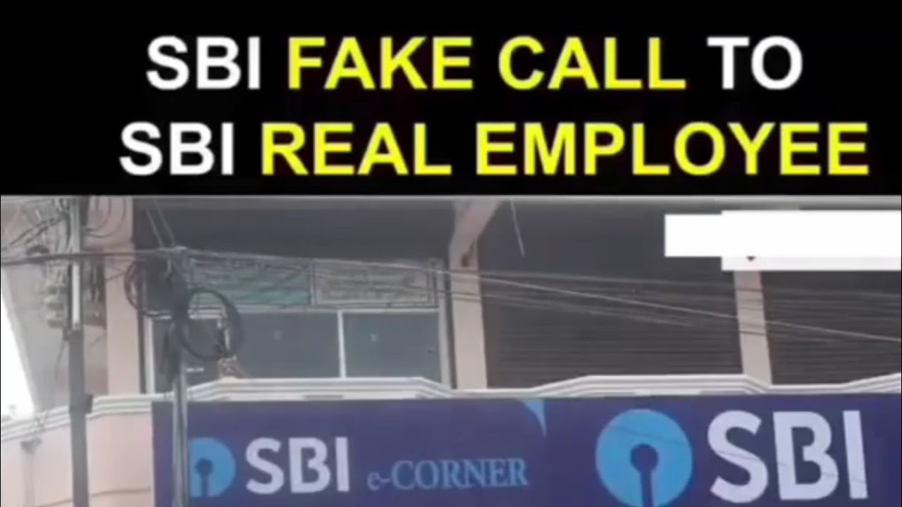 SBI FAKE CALL CAUGHT BY REAL SBI EMPLOYEE ( Card u mela irukura 16 ...