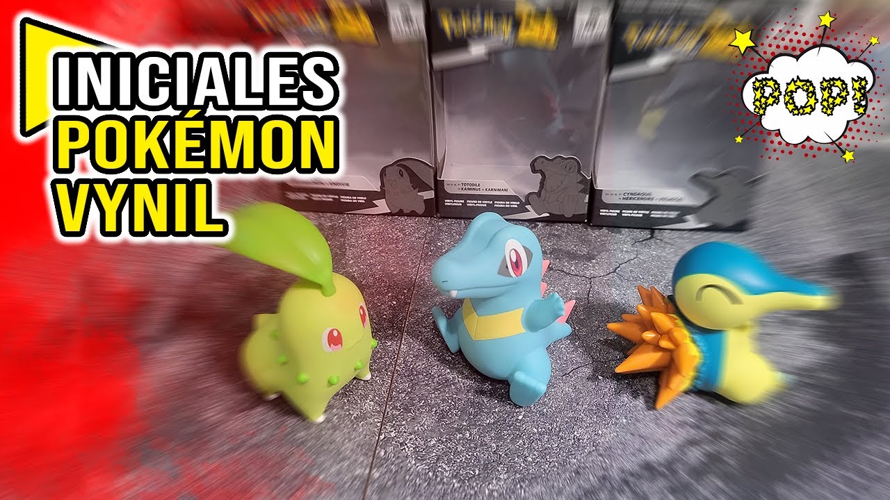 Chikorita, Totodile, Cyndaquil - Pokémon SELECT (unboxing Vinyl figure ...