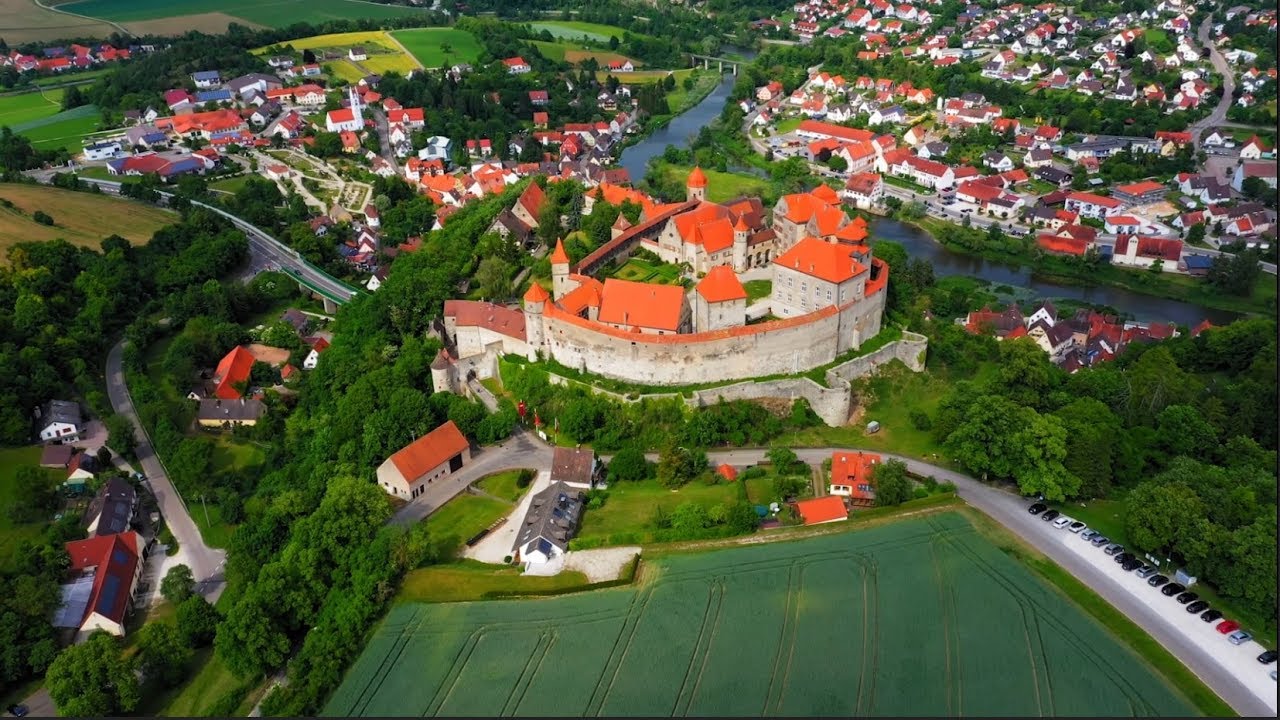 Drone and Harburg Castle, Germany - June 2019 - YouTube