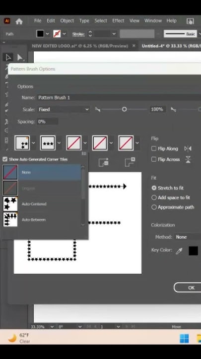 How to Create your Own Pattern Brush | Adobe Illustrator | Shorts | SK ...