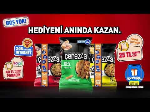 Çerezza’da Boş Yok, Hediye Çok!