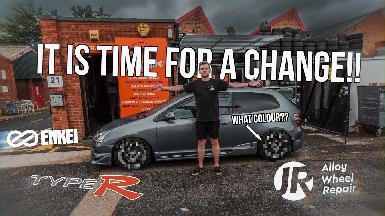 Full Colour Change Process For Alloy Wheels!! Civic Type R EP3 Enkei ...