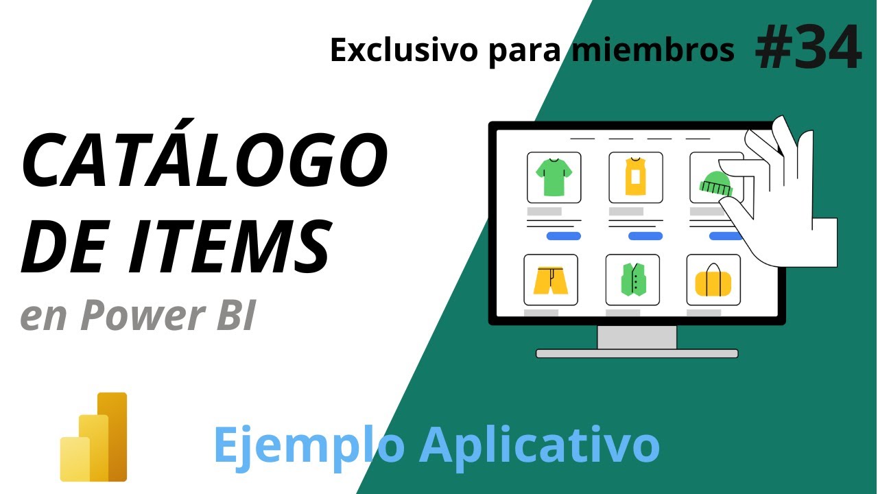 CATÁLOGO EN ITEMS EN POWER BI. Como organizar un listado de elementos ...