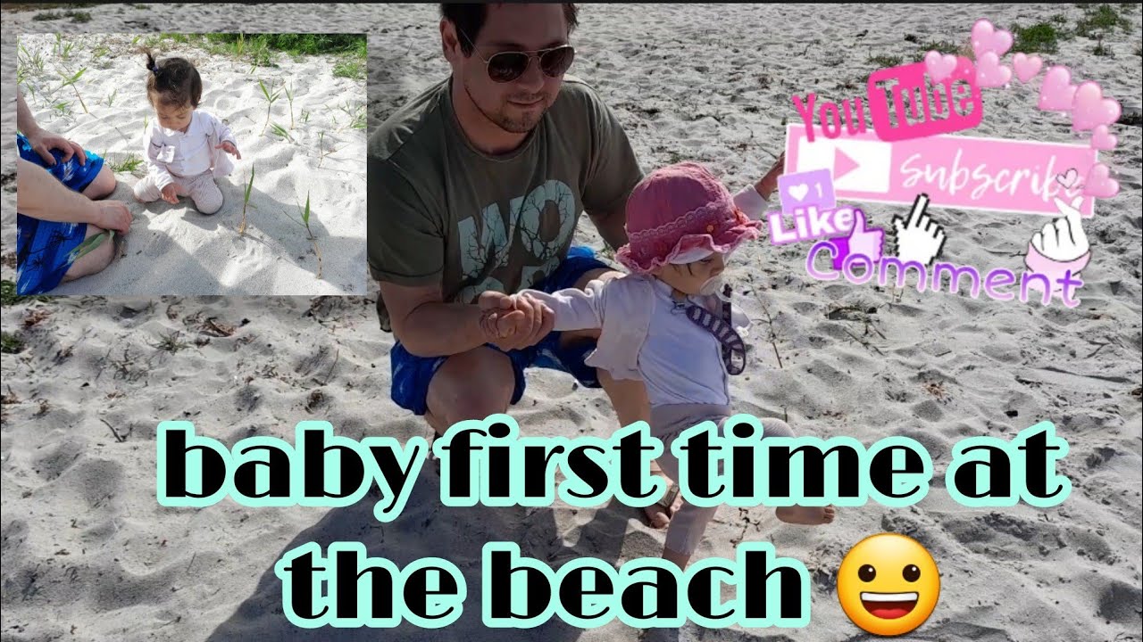 Thea' s First time at the beach - YouTube