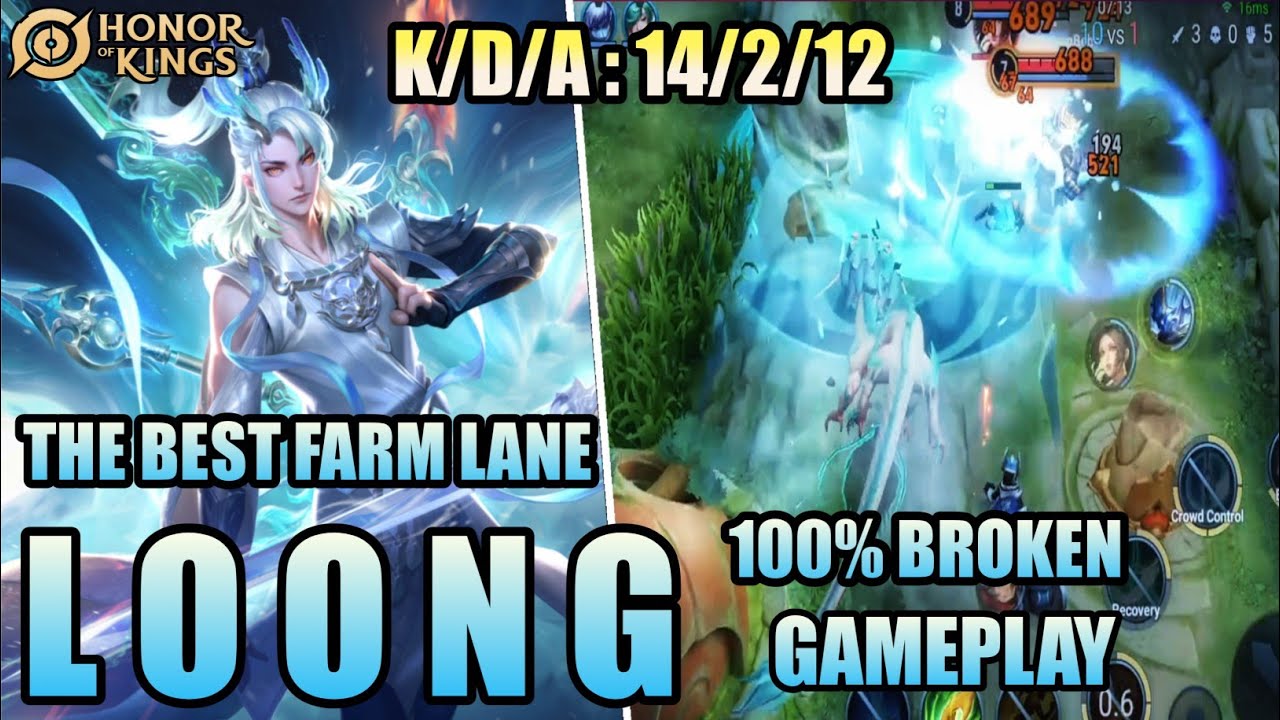 Loong Honor of Kings (HOK) Best Gameplay best build & arcana 💯% BROKEN ...