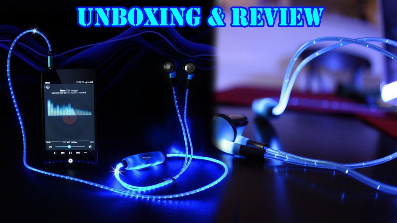 Led Flash Lighted Invisible Earphones | Unboxing & Review | Magical ...