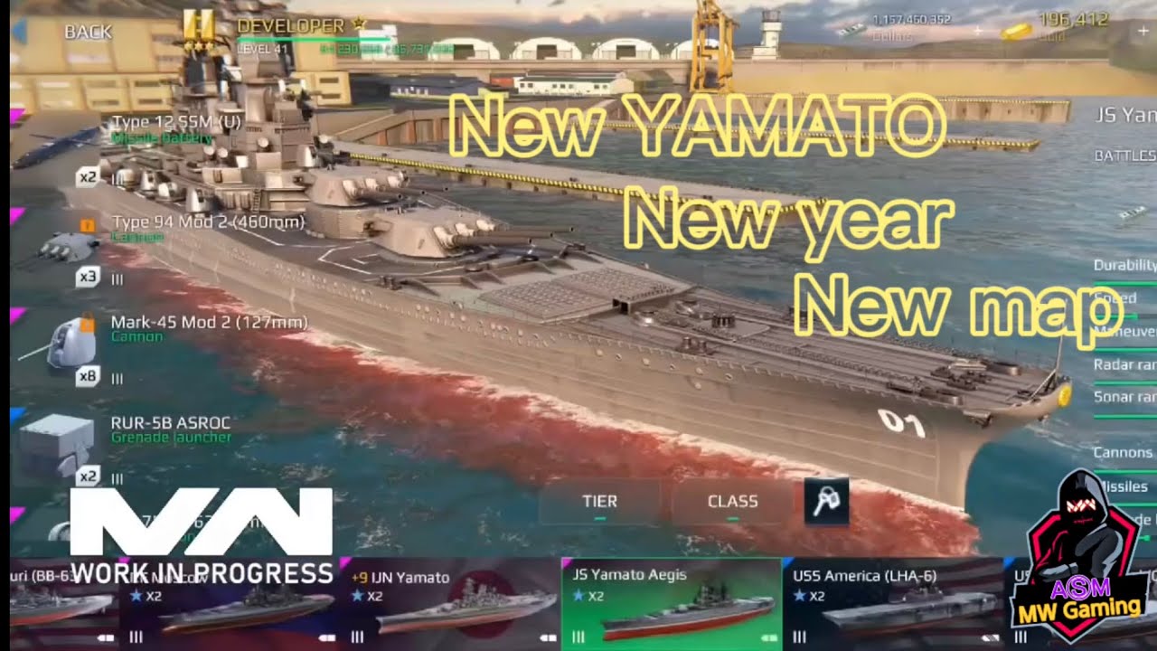 New Yamato Aegis. New Year. New map #modernwarships #xuhuong #japan # ...