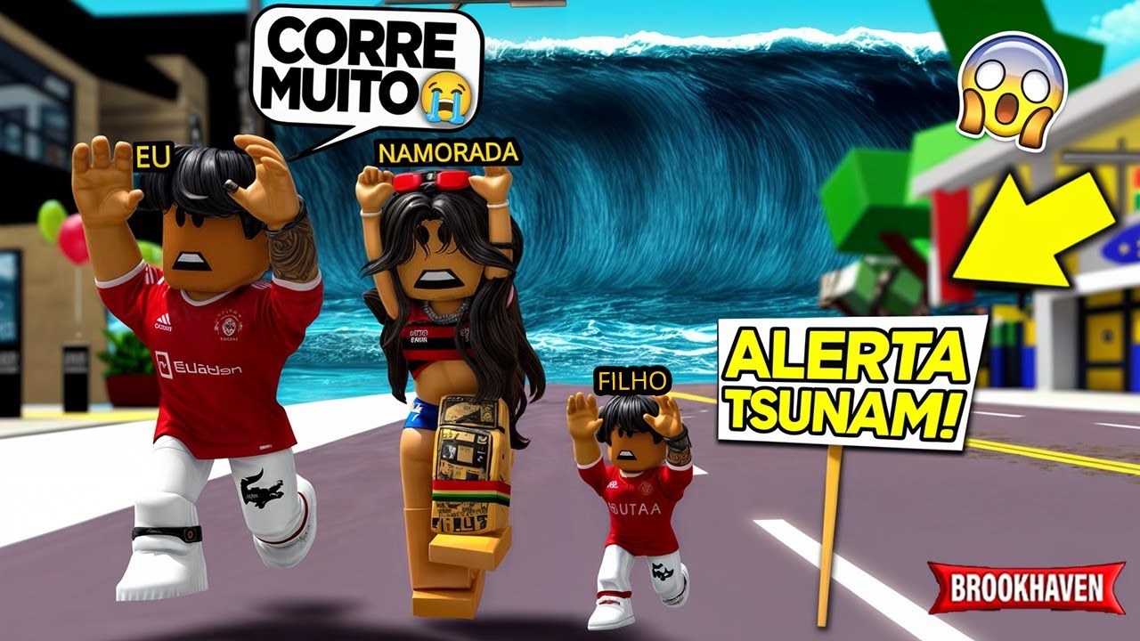 SOBREVIVEMOS ao MAIOR TSUNAMI no BROOKHAVEN RP Roblox - YouTube
