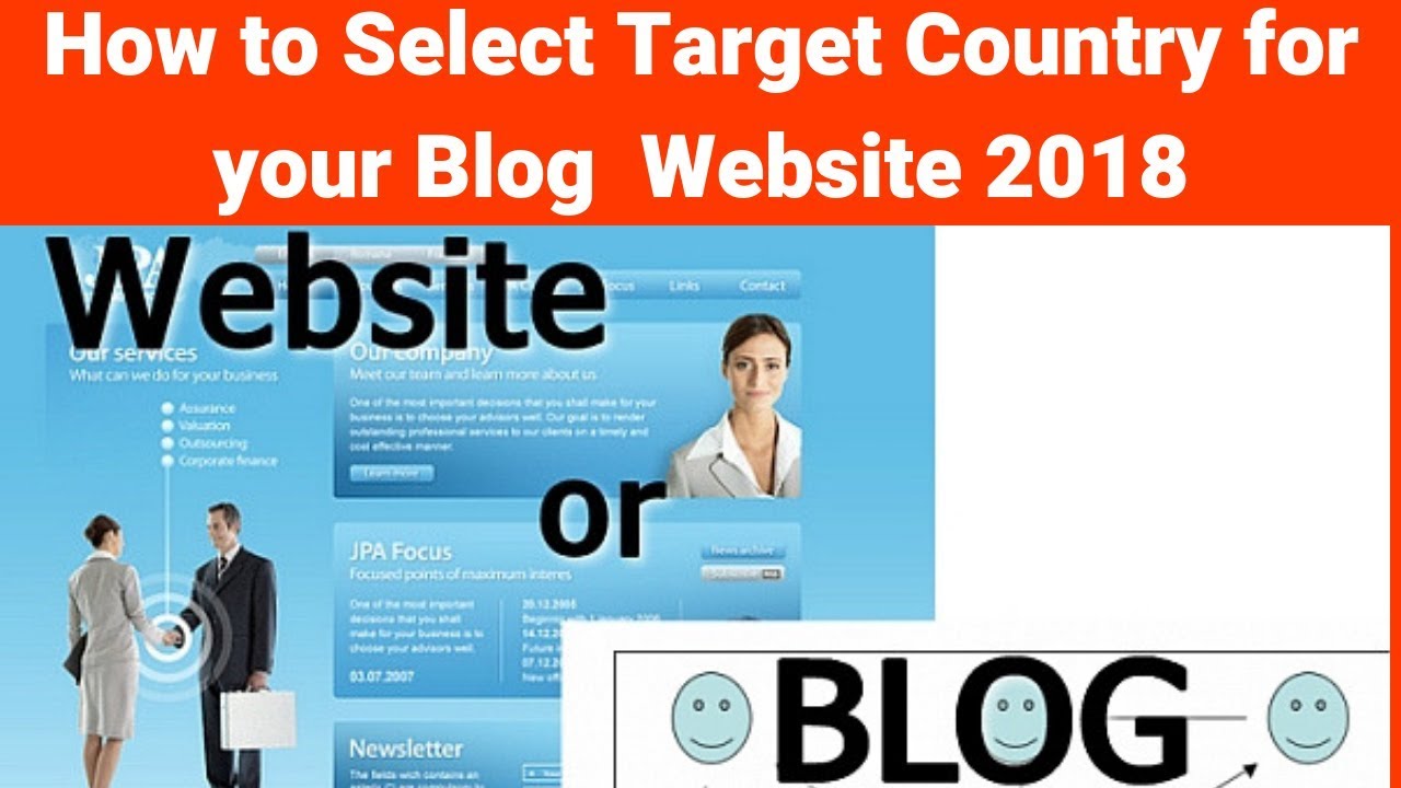 How to Select Target Country for your Blog Website 2018 - YouTube