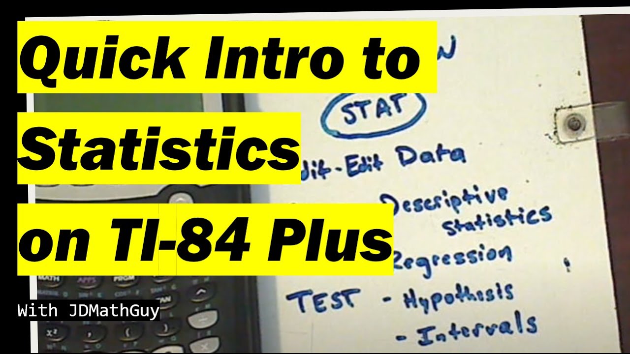 A Quick Intro to Statistics on TI-84 Plus - YouTube