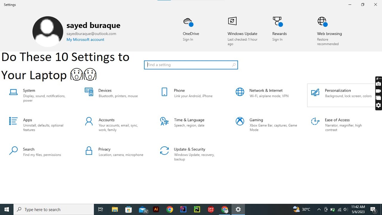 Do These 10 Things With Your New Laptop⚡Setup Your Laptop Like A Pro ...
