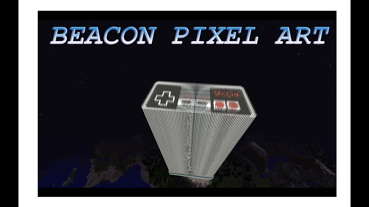 Minecraft Never Done Before: Beacon Pixel Art - YouTube