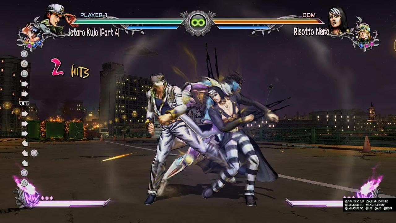 JoJo's Bizarre Adventure: All-Star Battle R_Jotaro Kujo Short Combo pt2 ...
