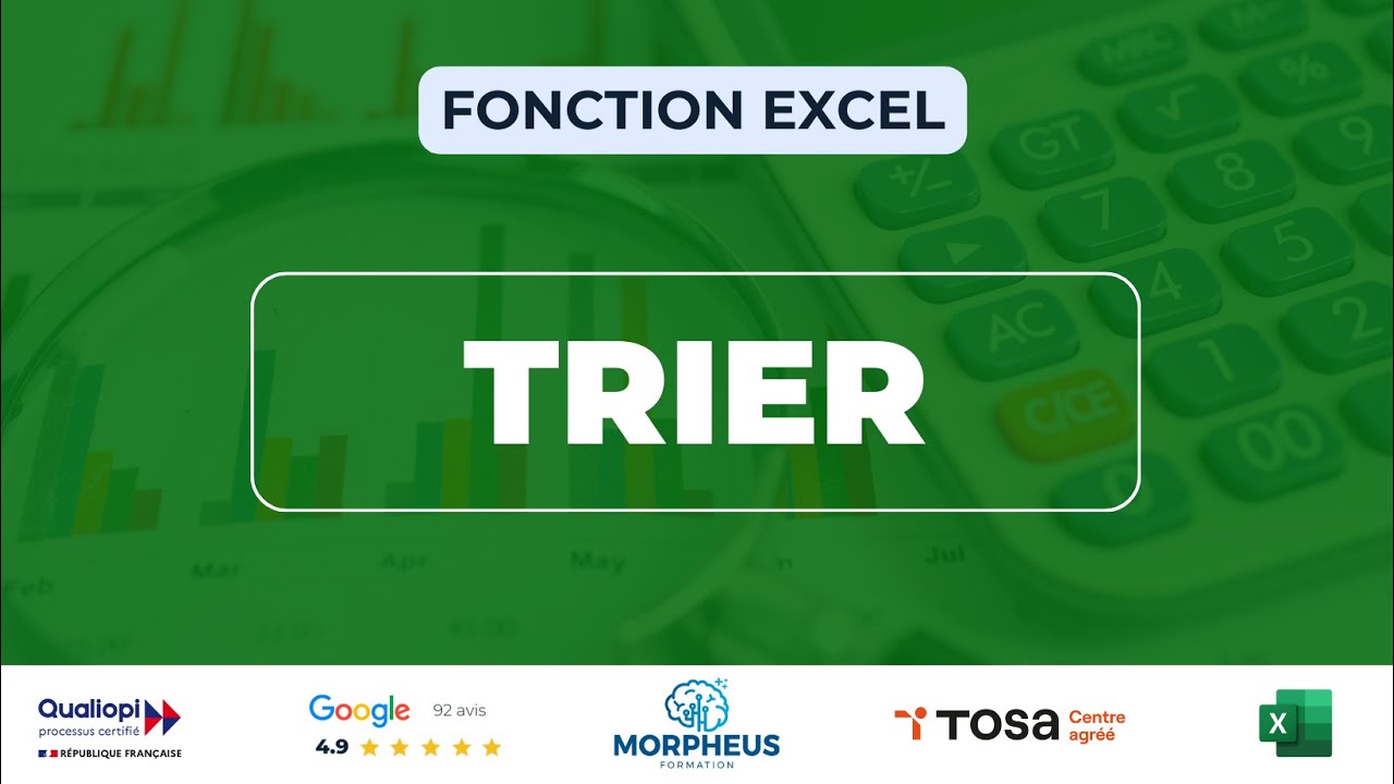 Comment utiliser la fonction TRIER sur Excel ? - YouTube