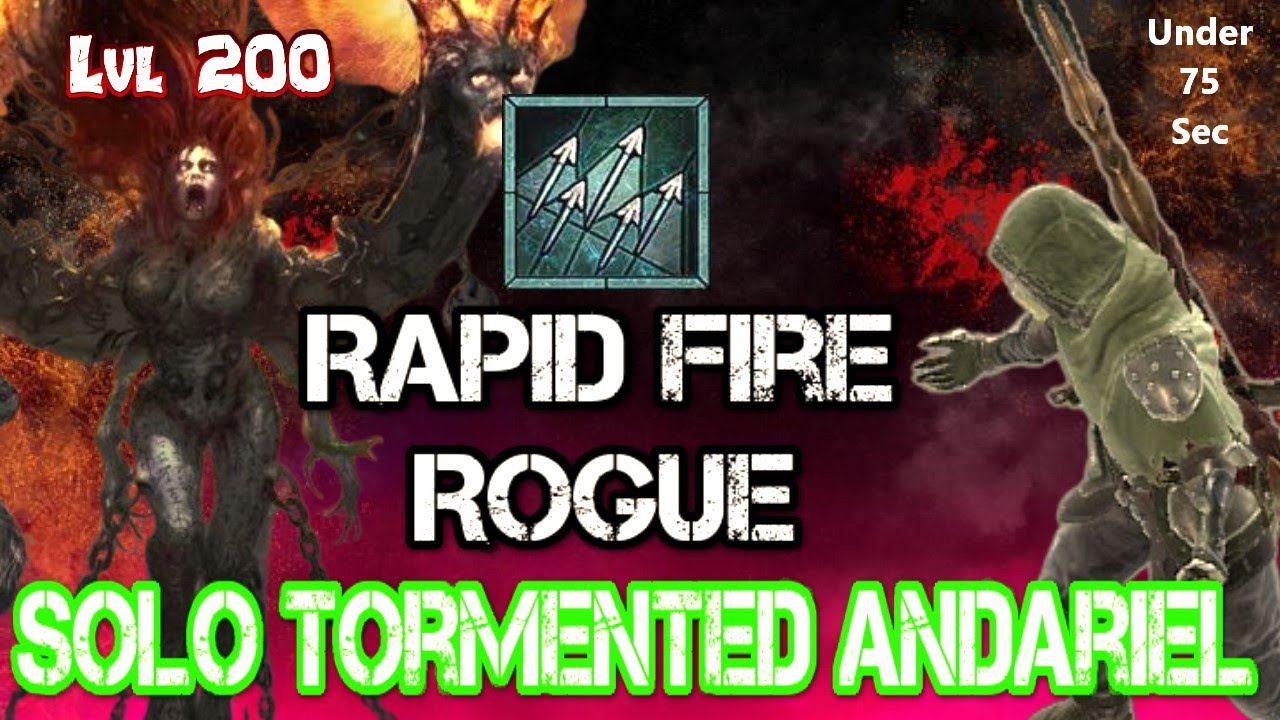 Diablo 4 Season 4 Solo Tormented Uber Andariel - Rapid Fire Rogue ...