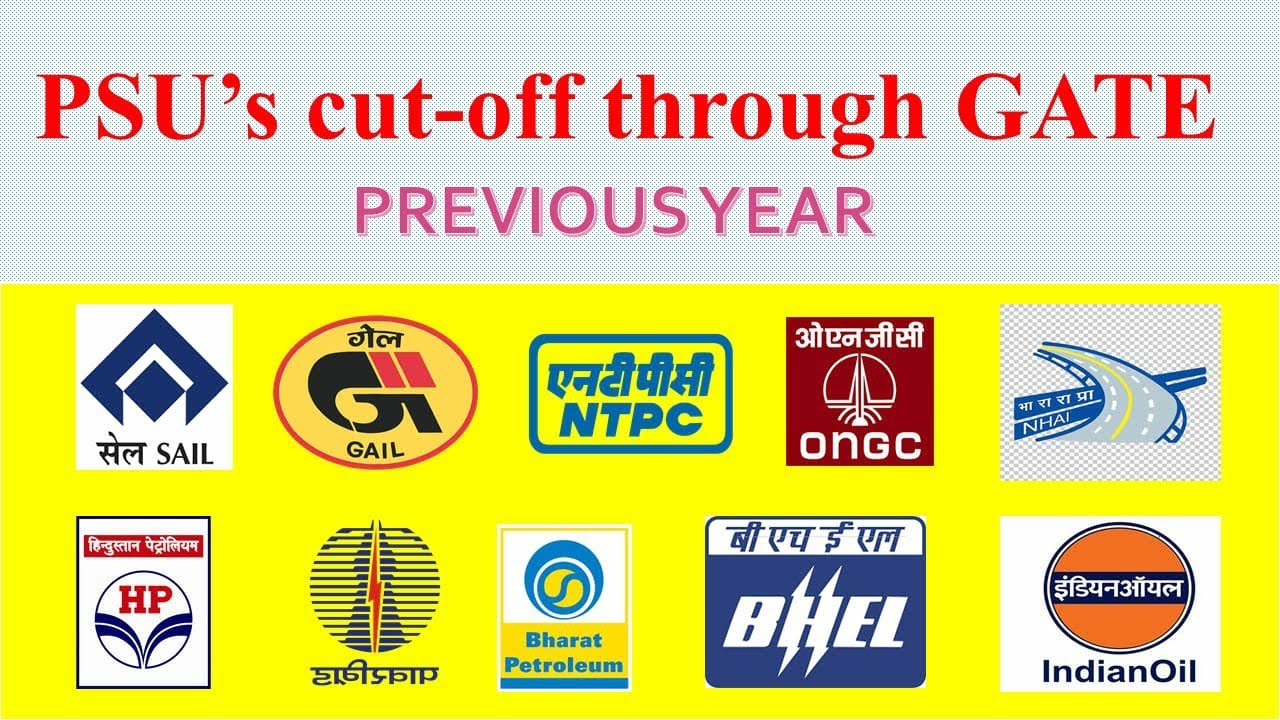 Previous Year PSU Cutoff Through GATE | GATE Cutoff | Cutoff IOCL, ONGC ...