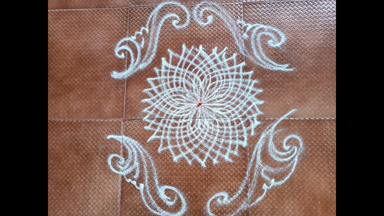 Easy Rangoli Design | Morning Rangoli Design Ideas | #rangoli # ...